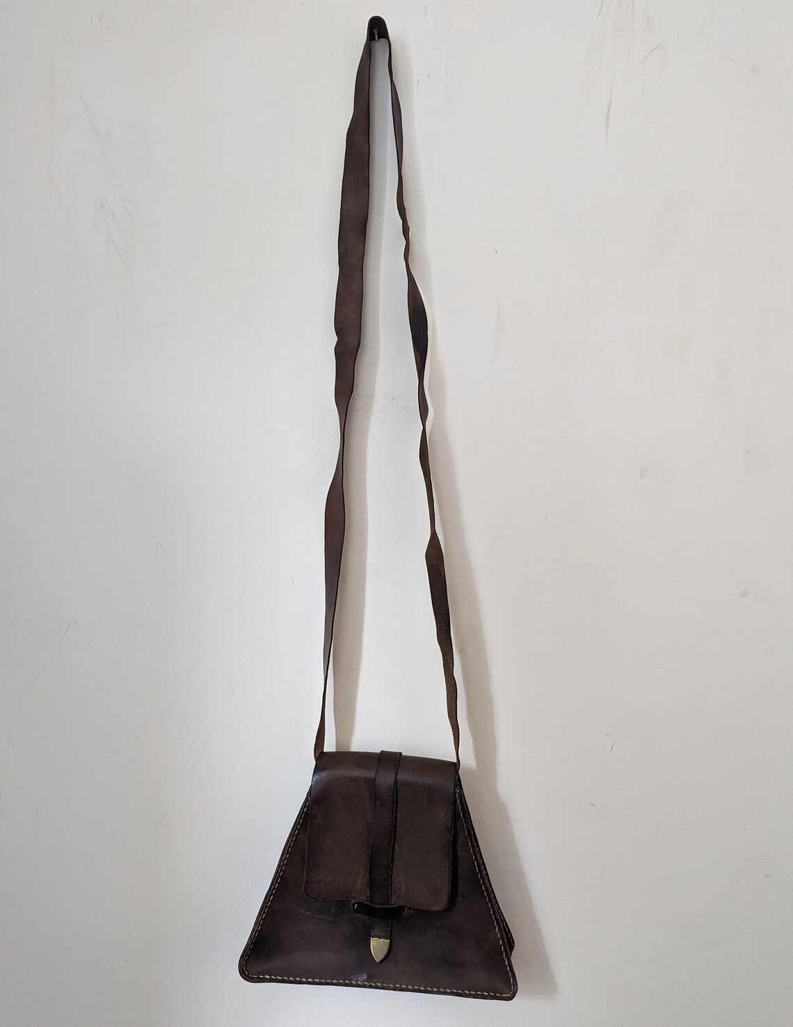 Medieval Reenactment Leather Satchel / Pilgrim's Bag Early - Etsy