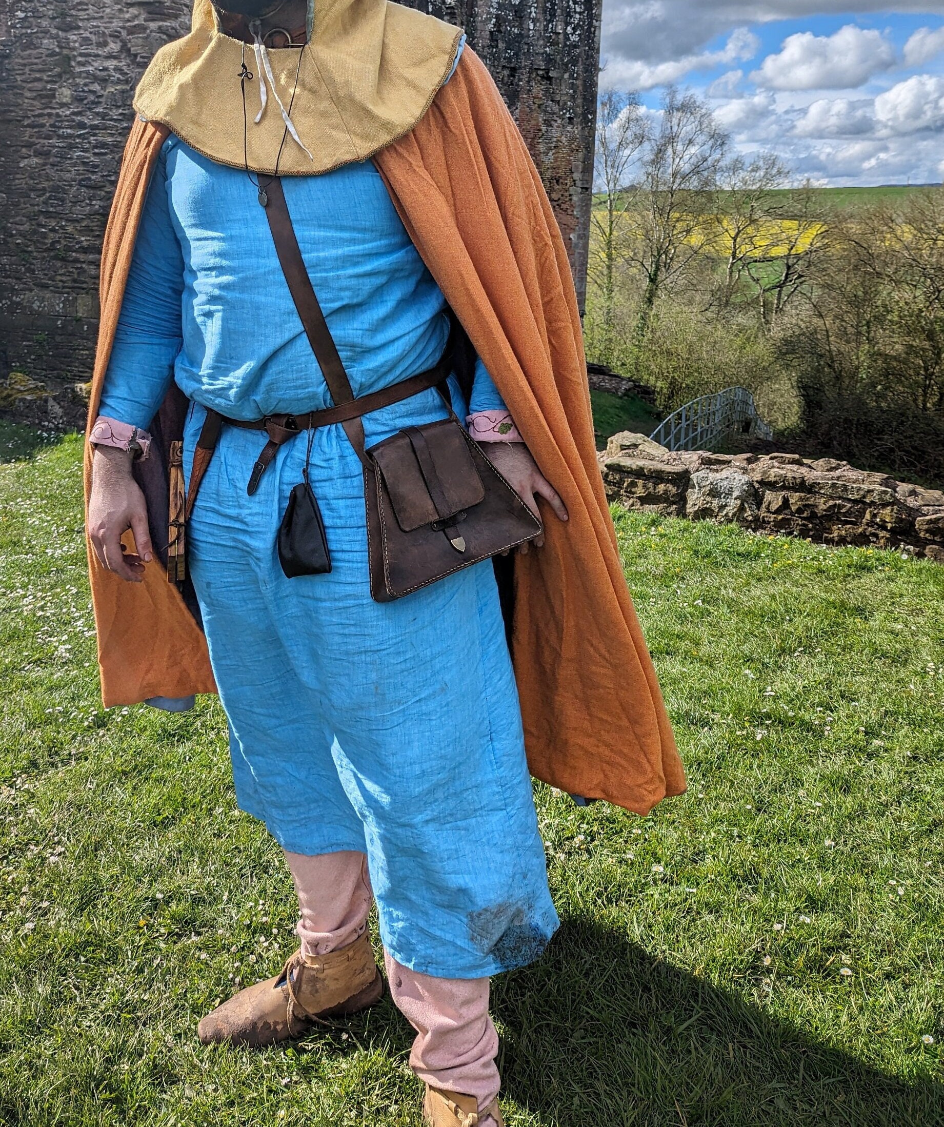 Medieval Reenactment Leather Satchel / Pilgrim's Bag Early 13th-century ...