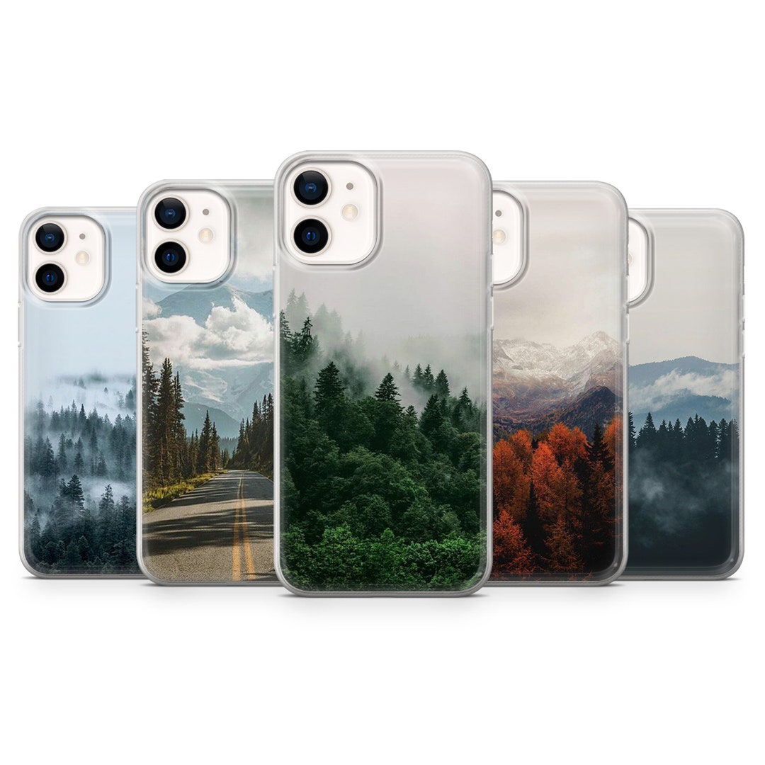 Nature Phone Case Mountains Cover for iPhone 15, 14, 13, 12, 11, Xr ...