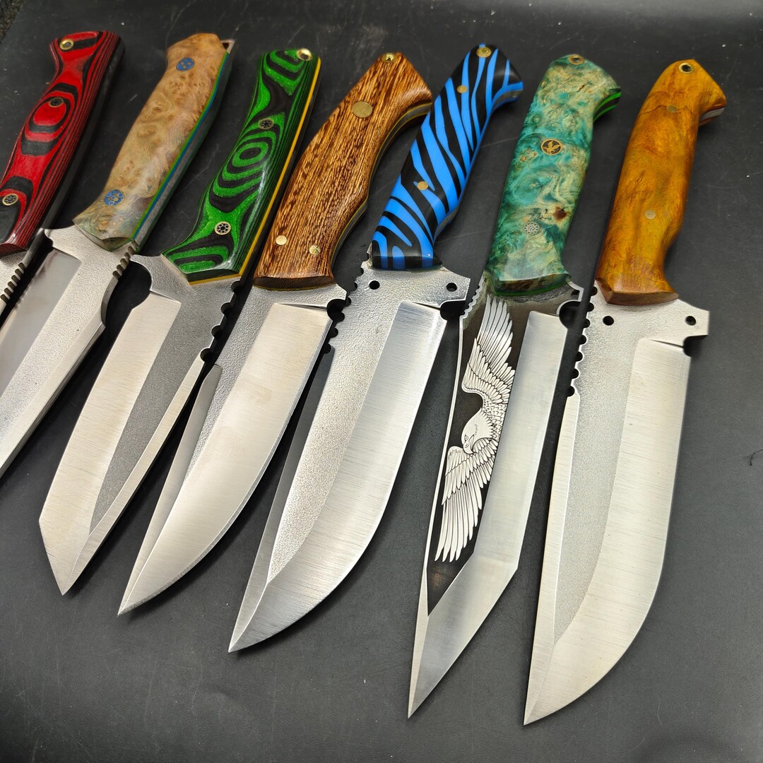 Custom Knife Lots / Handmade Double Knife Set Personalized Outdoor Gift ...