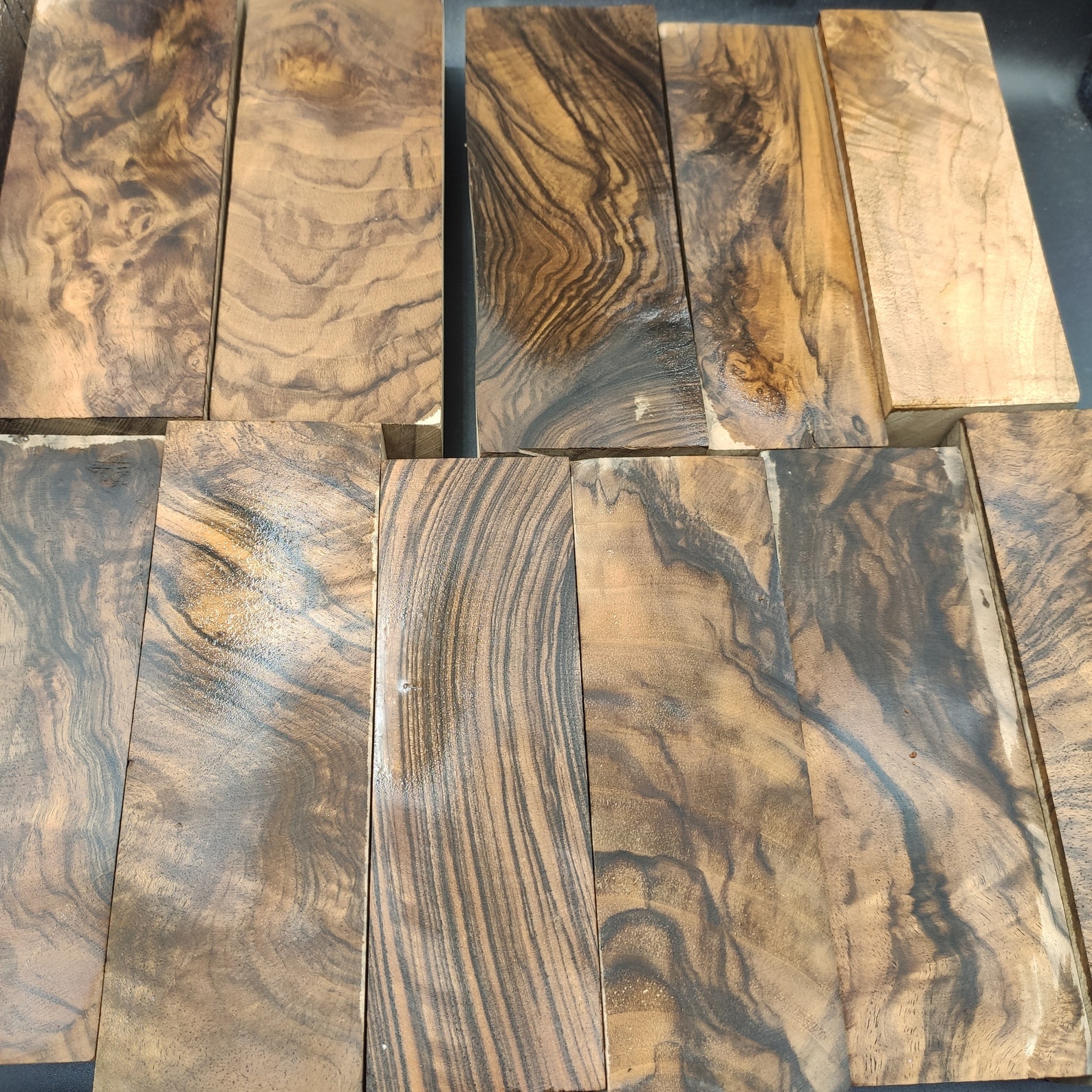 Turkish Walnut Wood Blank, Wood Burl Block for Knife Scales, Knife ...