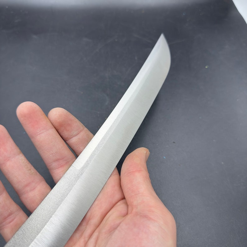 Japanese Hidden Tang Wakizashi Blade, Long Tanto Knife Blank, N690 ...