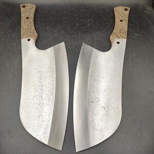Bone Chopper Cleaver, Rigor Steel Solid Chopping Knife Blank Blade ...