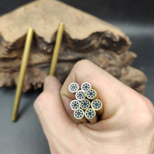 Mosaic Pin, Knife Making Brass Rods, Knife Maker Supplies , 6&8 Mm ...