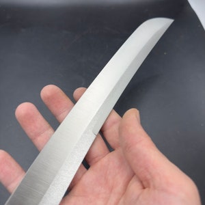 Japanese Hidden Tang Wakizashi Blade, Long Tanto Knife Blank, N690 ...