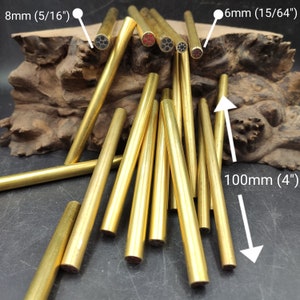 Mosaic Pin, Knife Making Brass Rods, Knife Maker Supplies , 6&8 Mm ...