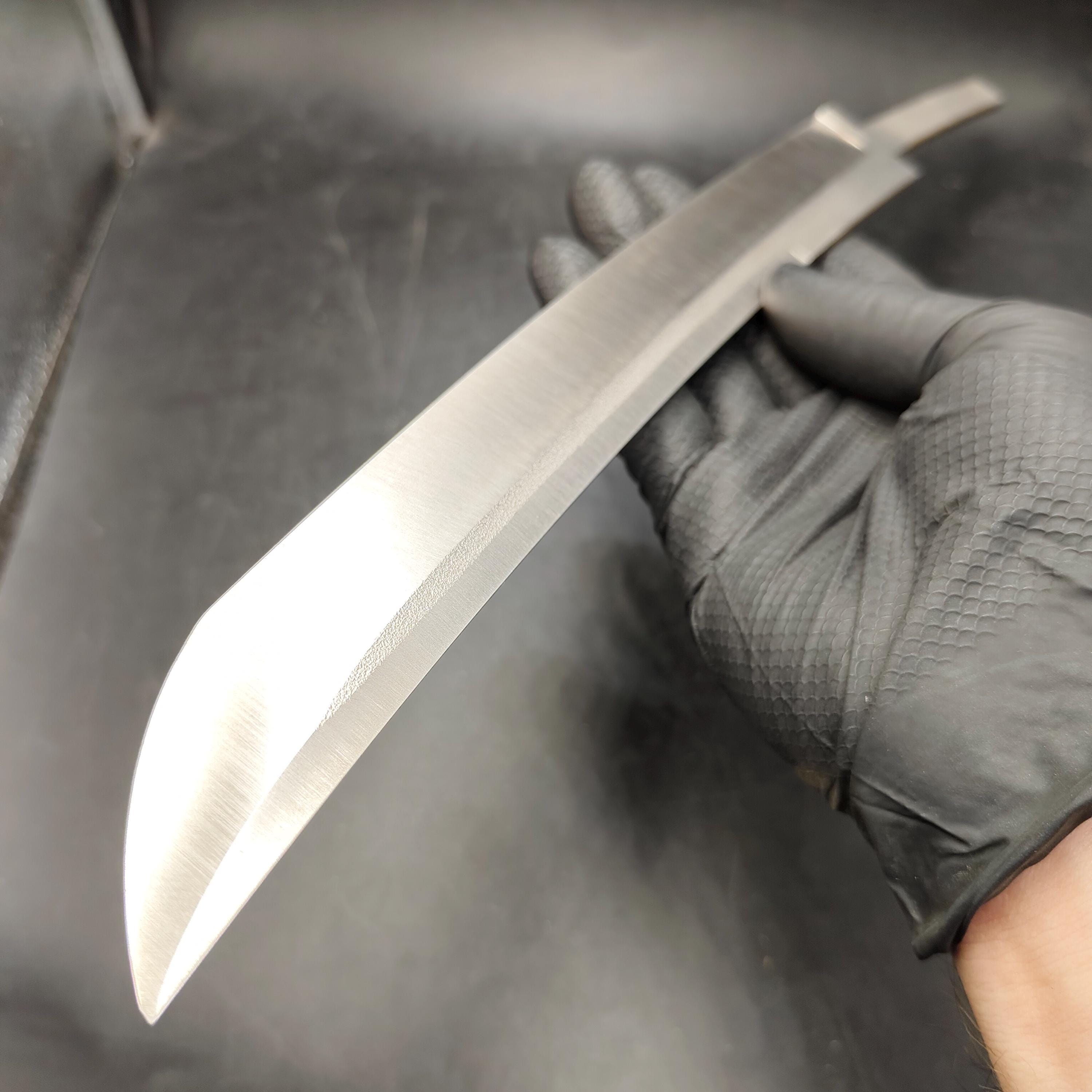 Japanese Hidden Tang Wakizashi Blade, Long Tanto Knife Blank, N690 ...