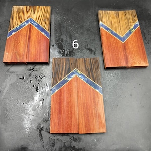 Segmented Knife Scales, Padauk Wenge Wood Knife Handle Making Supplies Resin Corian Hybrid - Etsy