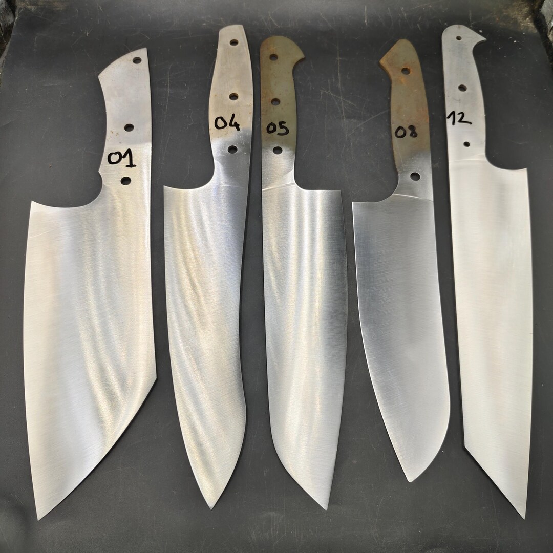 Full Tang Kitchen Blades, Hardened Chef Knife Making Blank, Stainless ...