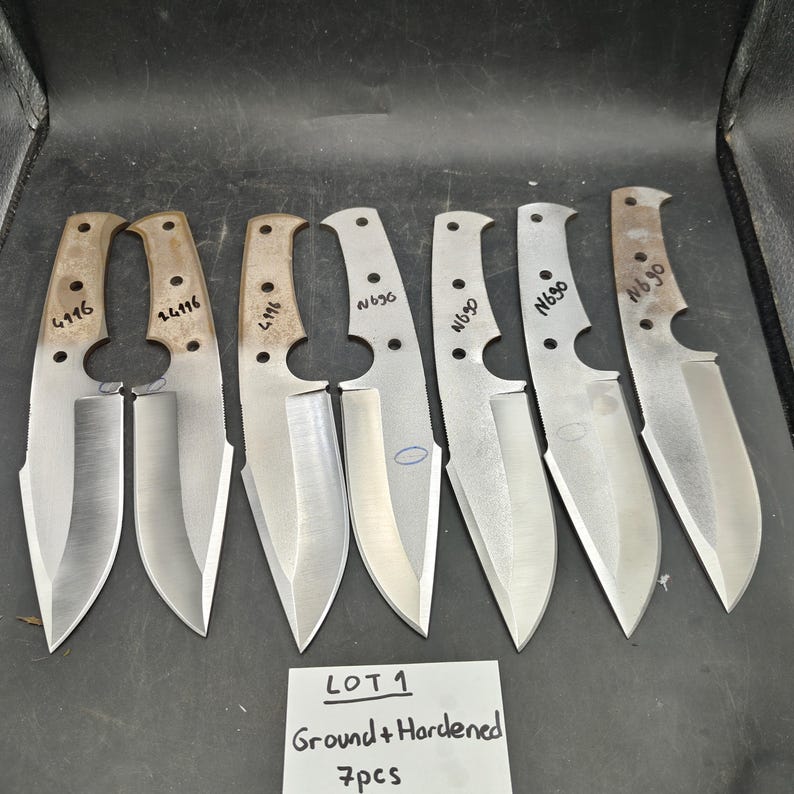 Knife Blade Blank Lots, Knife Maker Supplies, Hardened & Ground or ...