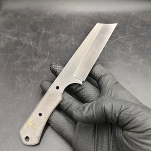 Clip Point EDC Cleaver Knife Making Blank, Heat Treated Knife Maker ...