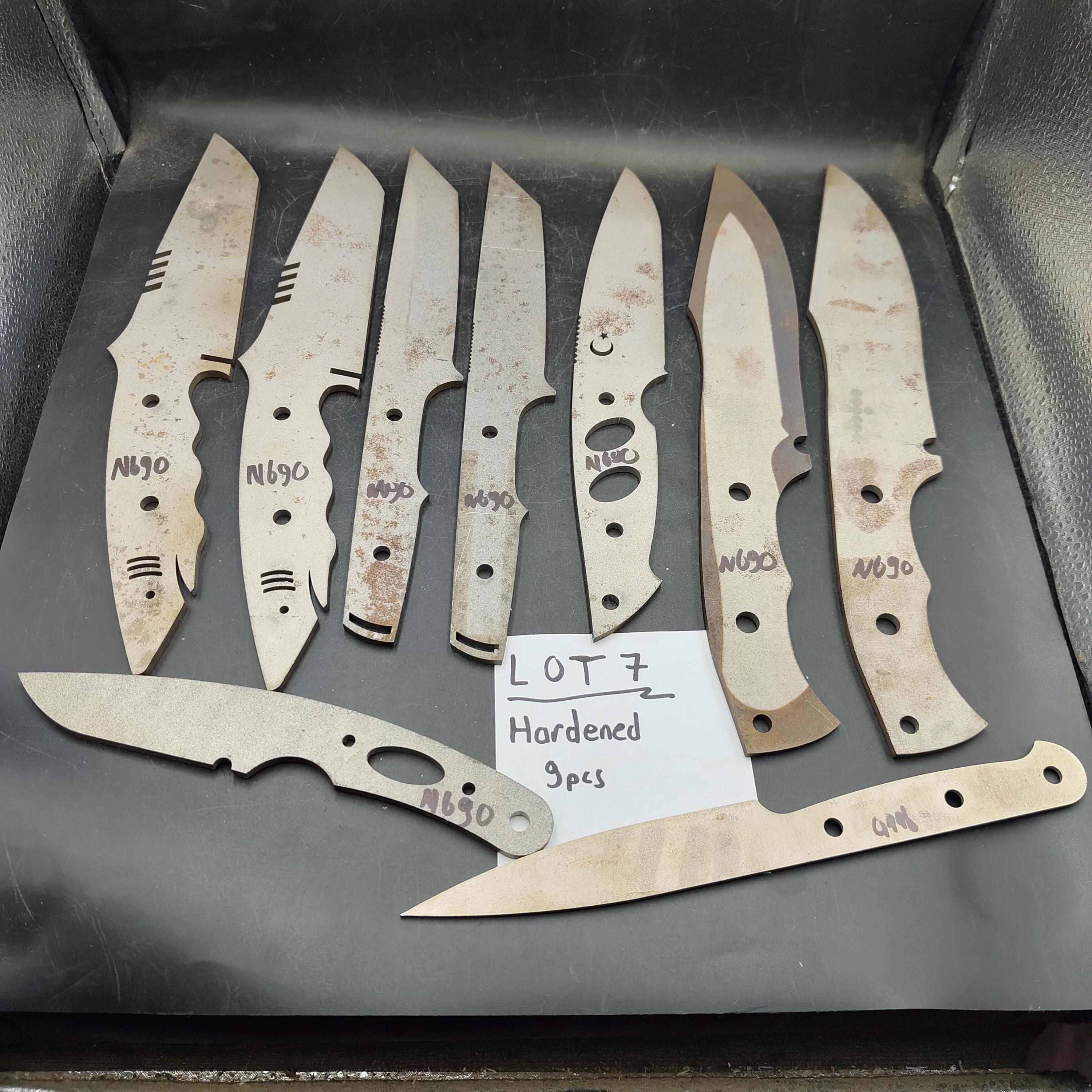 Knife Blade Blank Lots, Knife Maker Supplies, Hardened & Ground or ...