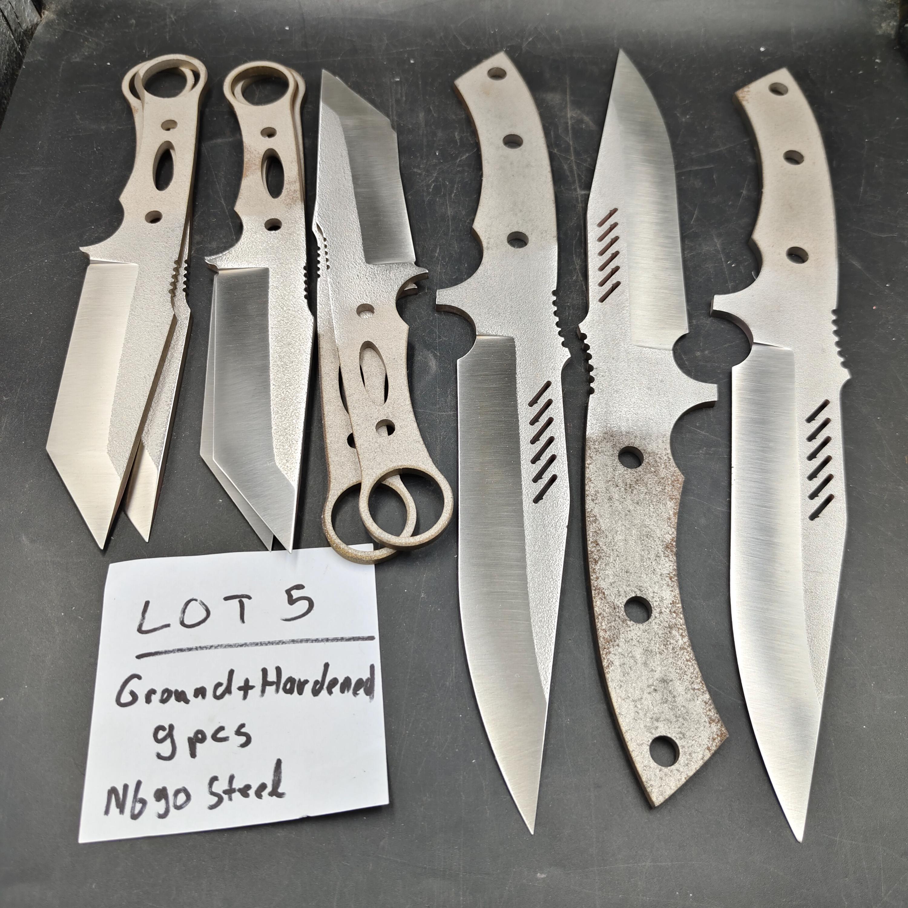 Knife Blade Blank Lots, Knife Maker Supplies, Hardened & Ground or ...
