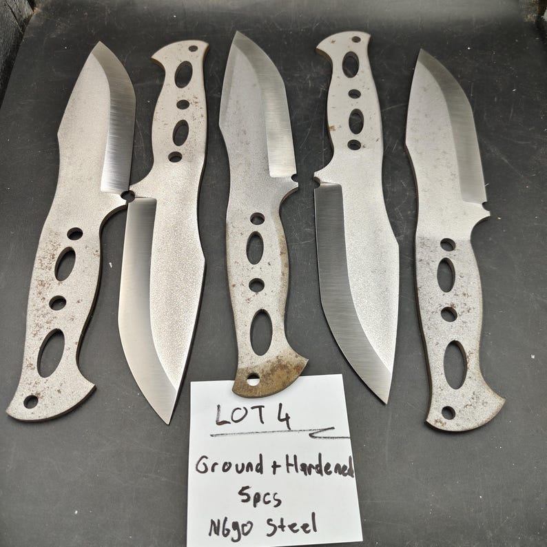 Knife Blade Blank Lots, Knife Maker Supplies, Hardened & Ground or ...