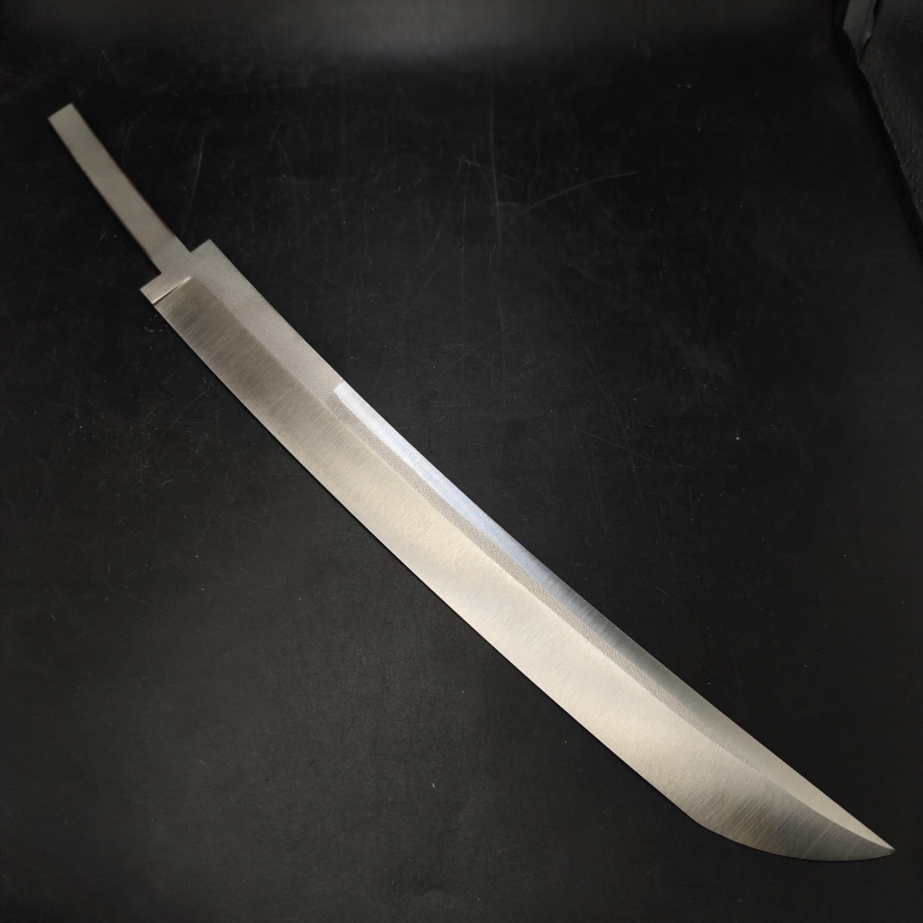 Japanese Hidden Tang Wakizashi Blade, Long Tanto Knife Blank, N690 ...