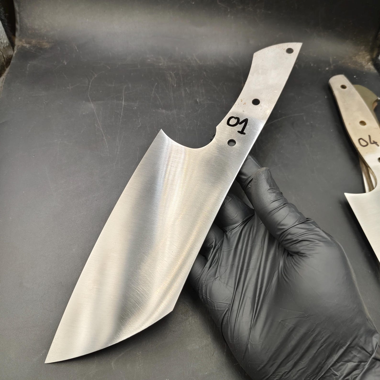 Full Tang Kitchen Blades, Hardened Chef Knife Making Blank, Stainless ...