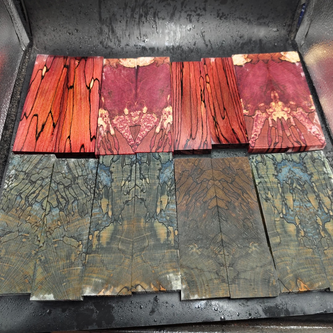 Stabilized Spalted Wood Knife Scales, Knife Handle Making Supplies - Etsy