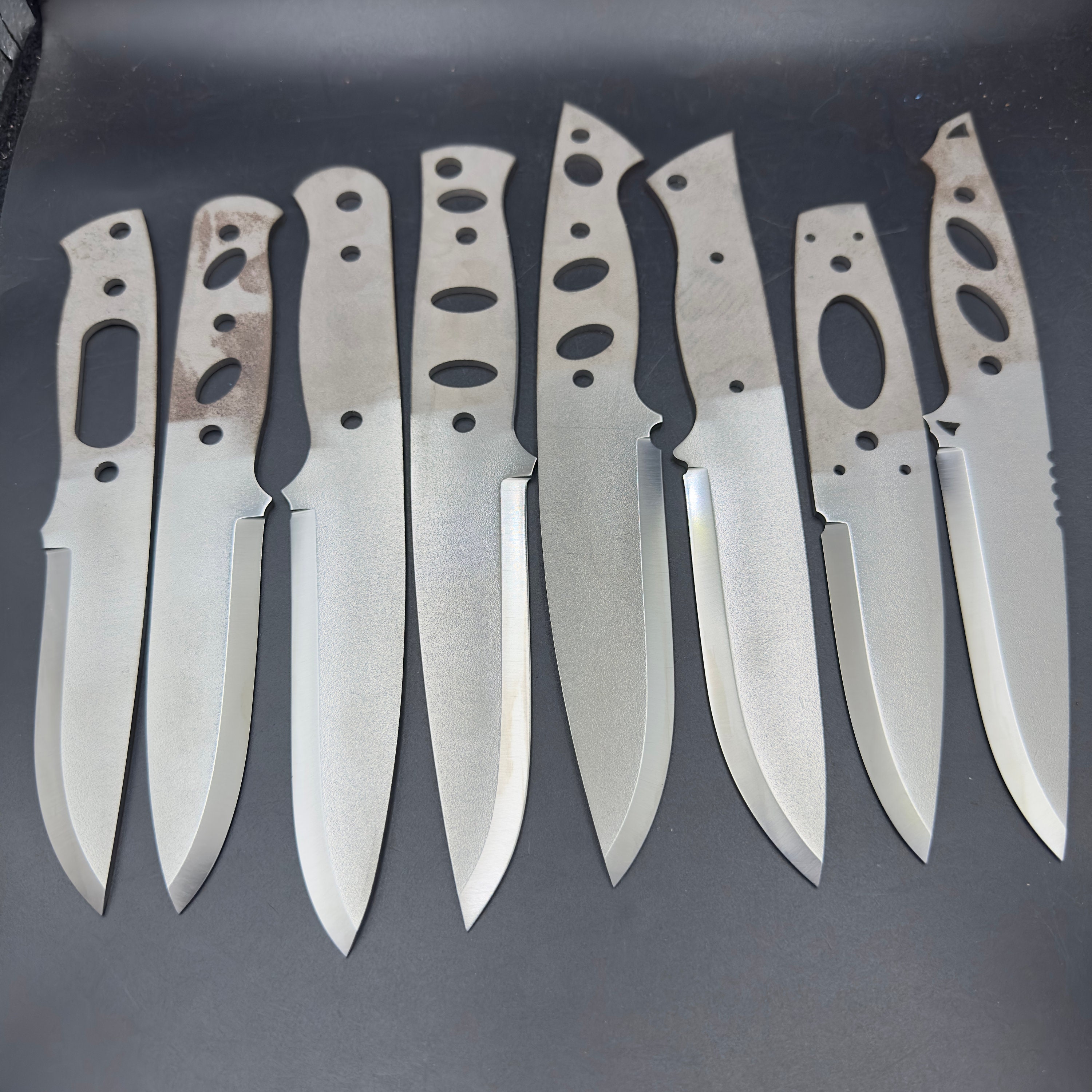 Scandi Grind Knife Blank, N690 Steel Ready Outdoor Knife Making Blades ...