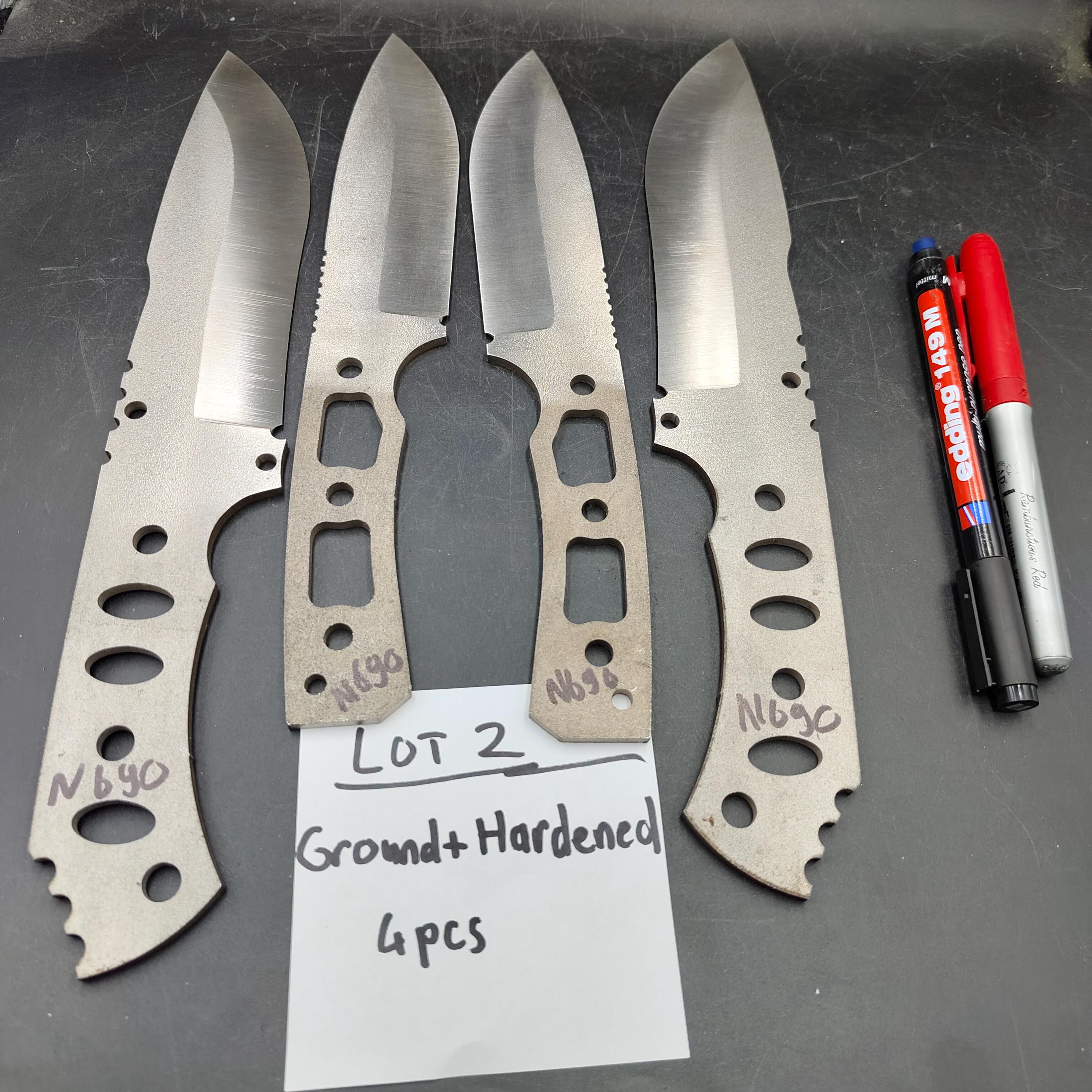 Knife Blade Blank Lots, Knife Maker Supplies, Hardened & Ground or ...