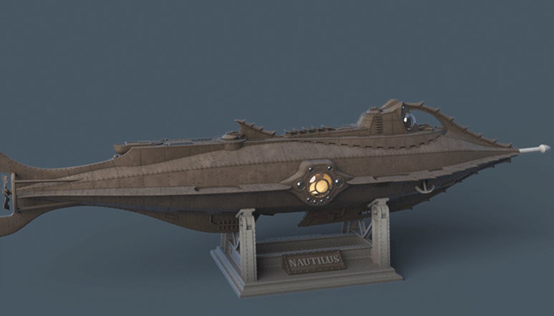 Nautilus Submarine 3D Model STL Files Nautilus Submarine - Etsy UK