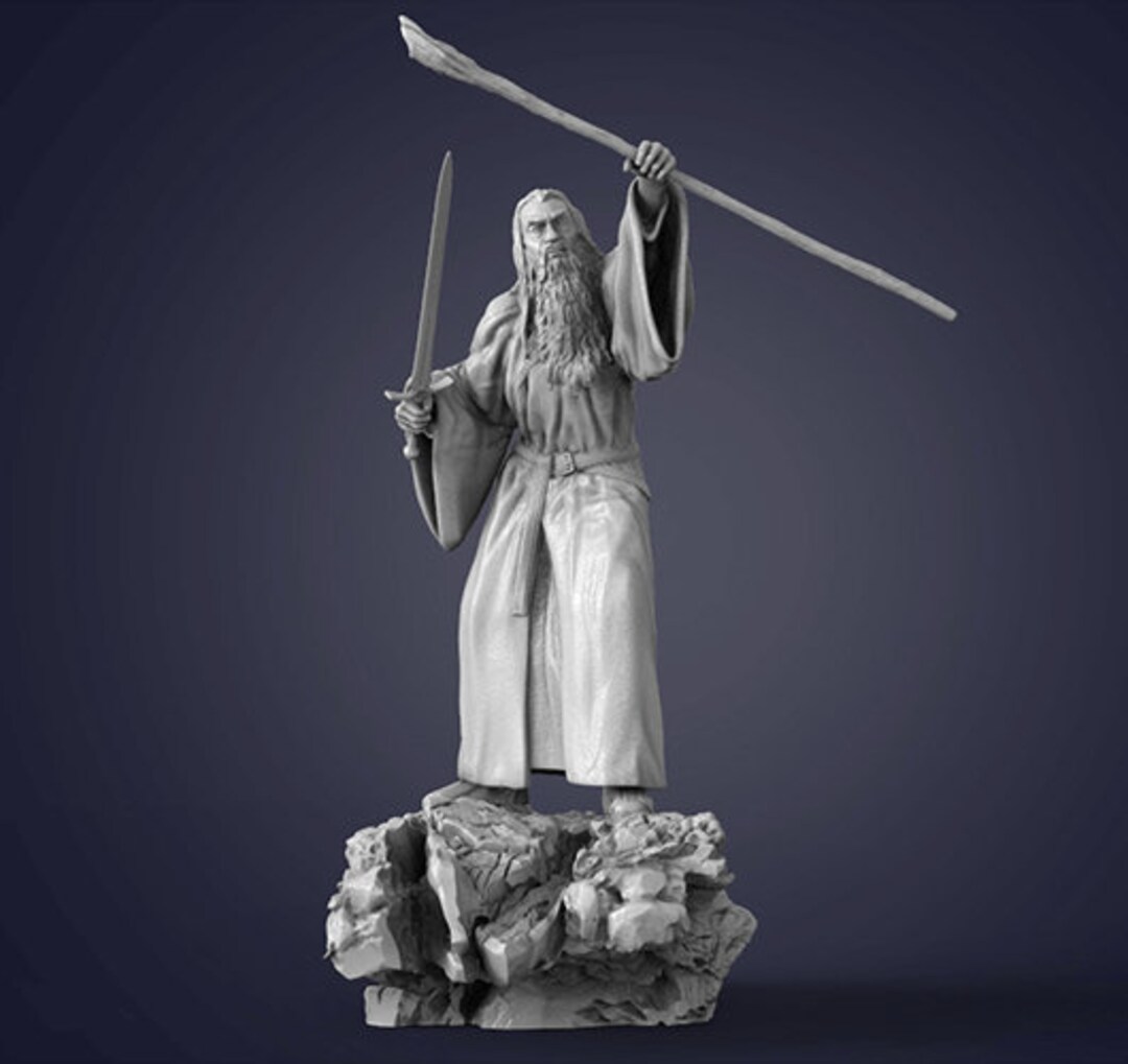 Gandalf STL Gandalf 3D Model Gandalf 3D Print Files Gandalf - Etsy UK