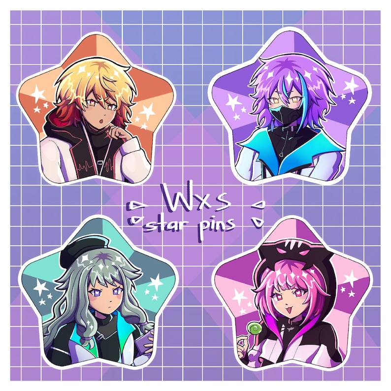Project Sekai Wonderlands X Showtime Cyberpunk Pinback Star Buttons - Etsy
