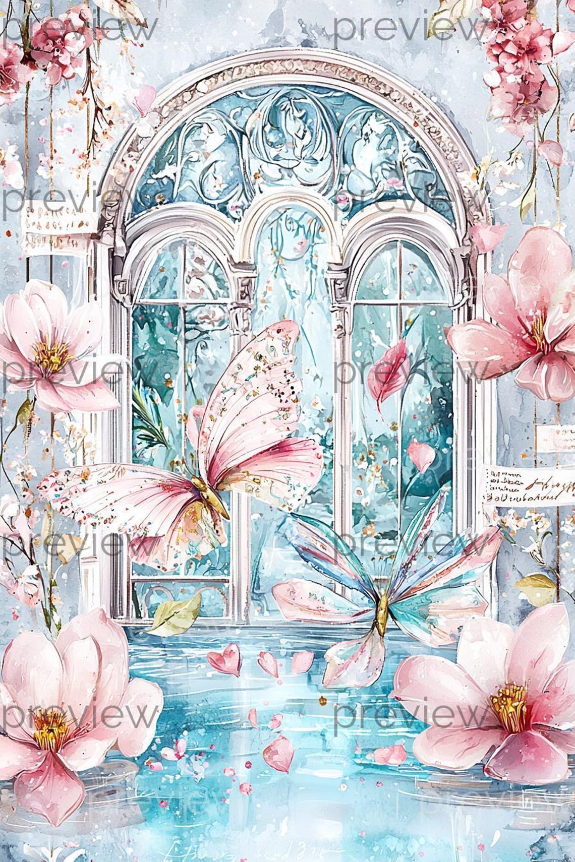 Fantasy Book Nook Kit, Junk Journal Pages, Ephemera, Scrapbook Papers ...