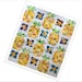 Pineapples and Plumeria Quilt Pattern. Finishes at 64" X 73". - Etsy
