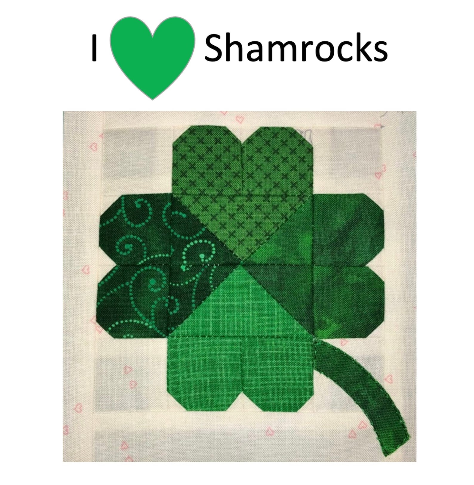 Shamrock Quilt Block Pattern: Scrappy Clover Design (PDF Pattern) - Etsy