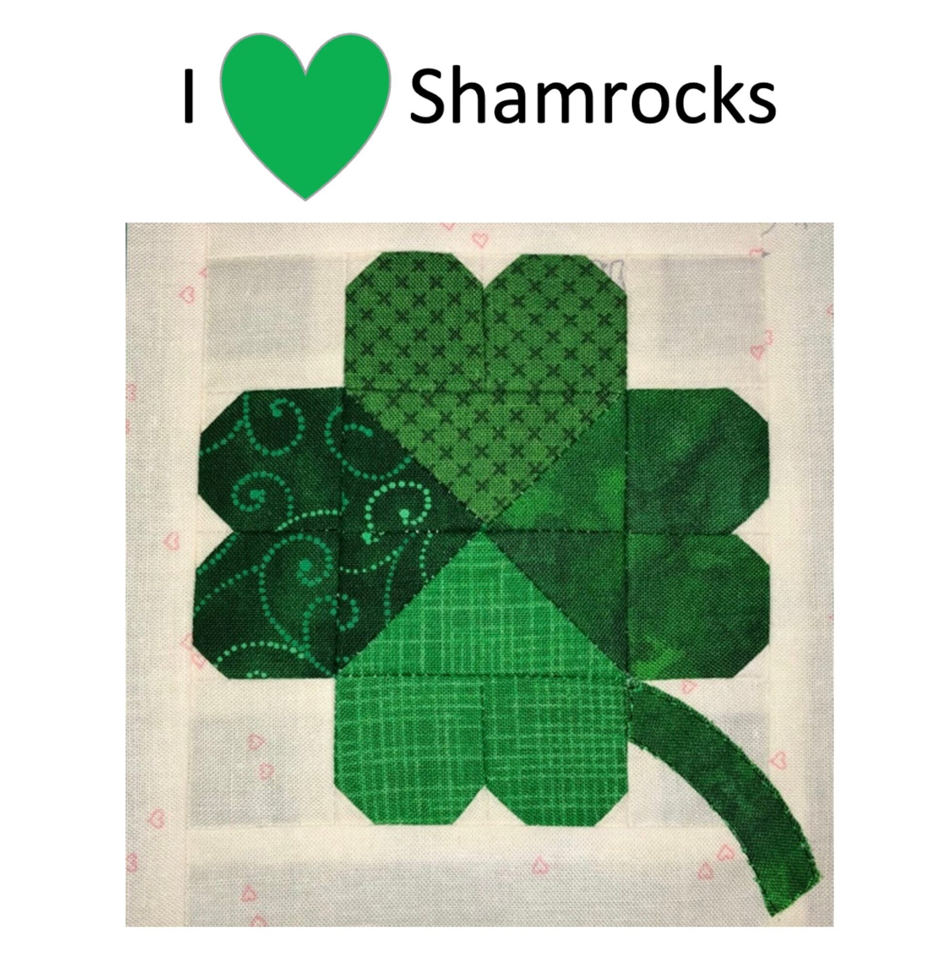 Shamrock Quilt Block Pattern: Scrappy Clover Design (PDF Pattern) - Etsy