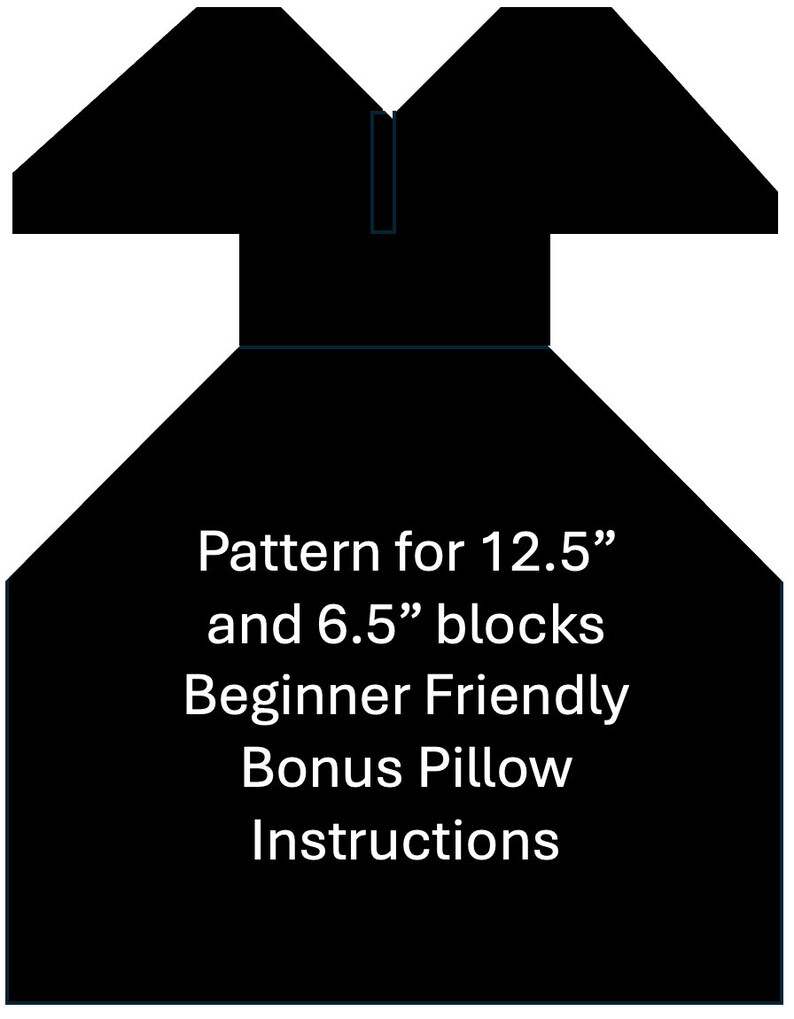 Little Black Dress Quilt Block Pattern: 2 Sizes, Pillow Instructions ...