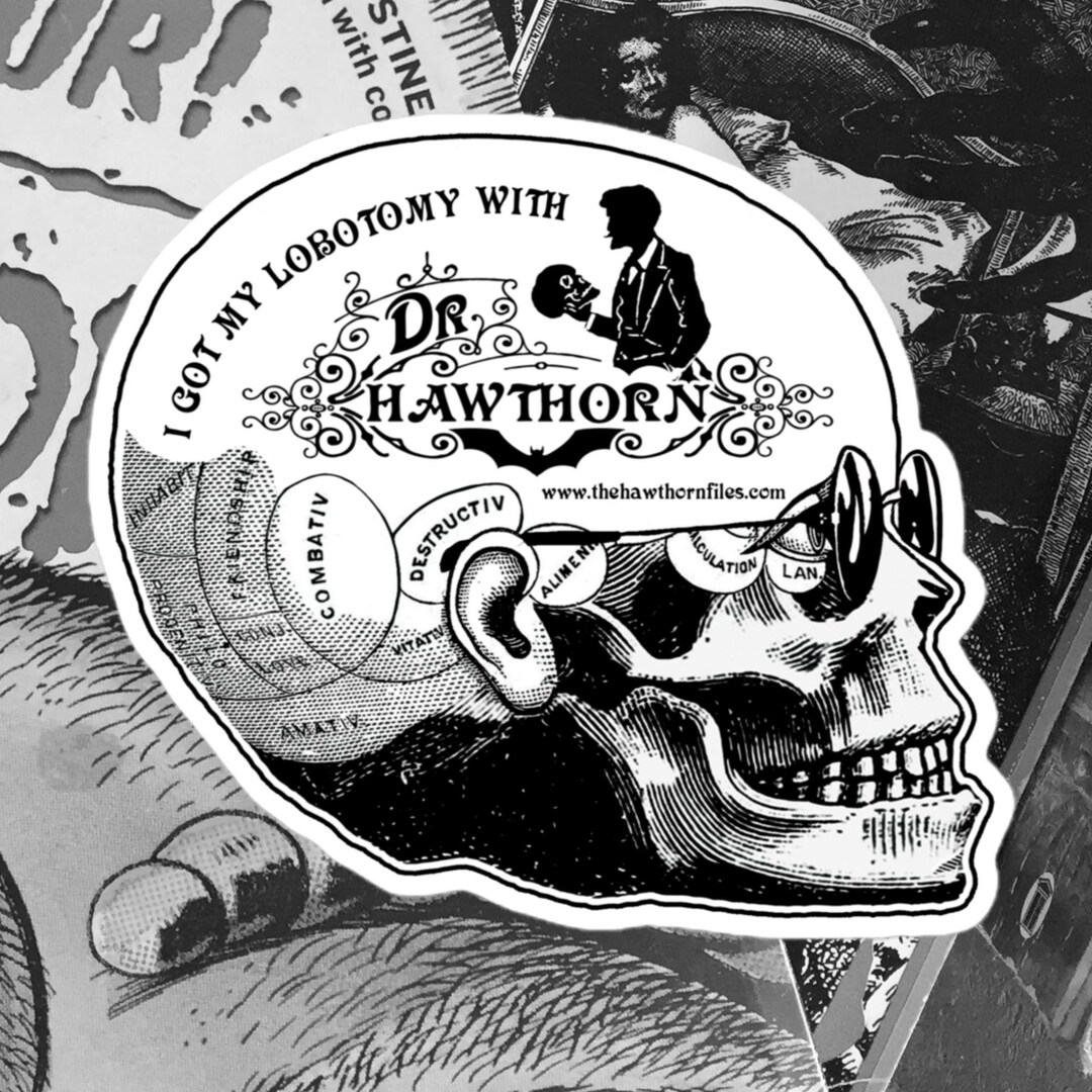 Lobotomy Vinyl Sticker | Horror, Vintage, Victorian, Medical, Halloween ...