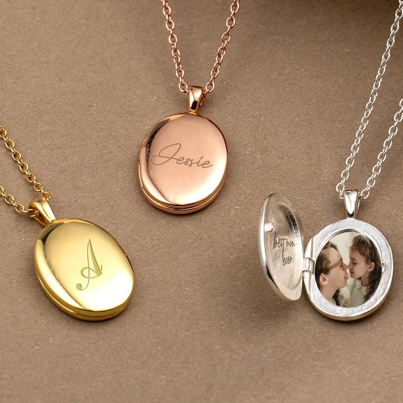 Silver Oval Locket - Etsy