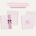 Coquette Notebook Printable, Ribbon Notebook Template, Digital Notebook ...