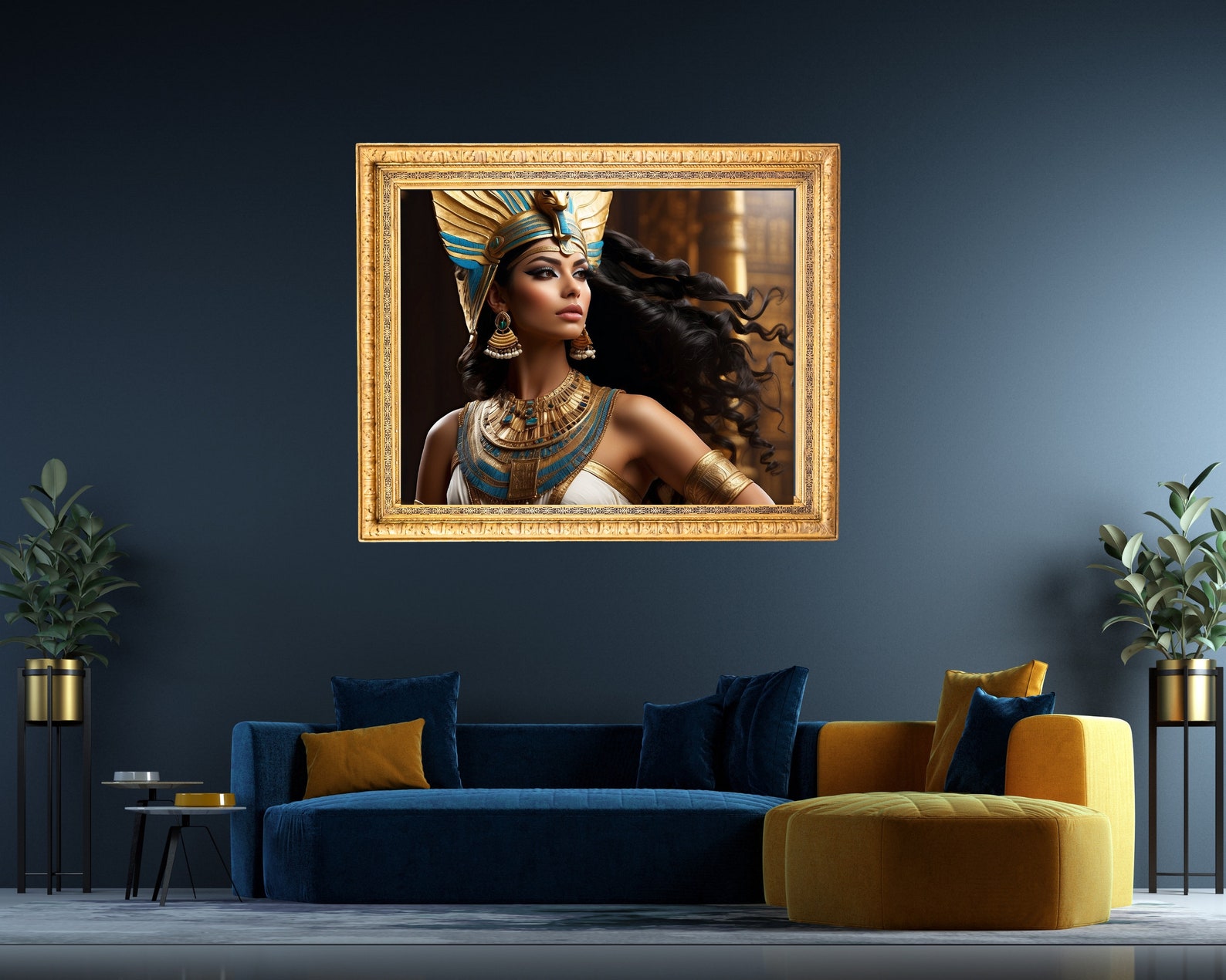 Beautiful Cleopatra Wall Poster,pyramide Wall Art,egypt Wall Decor ...