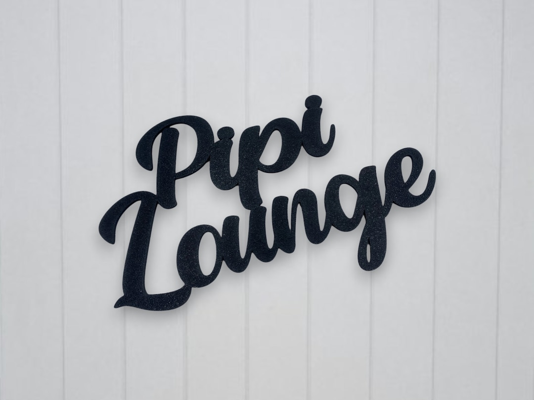 Pipi Lounge Door Sign Sticker Toilet Door Funny Toilet Sign Wall ...