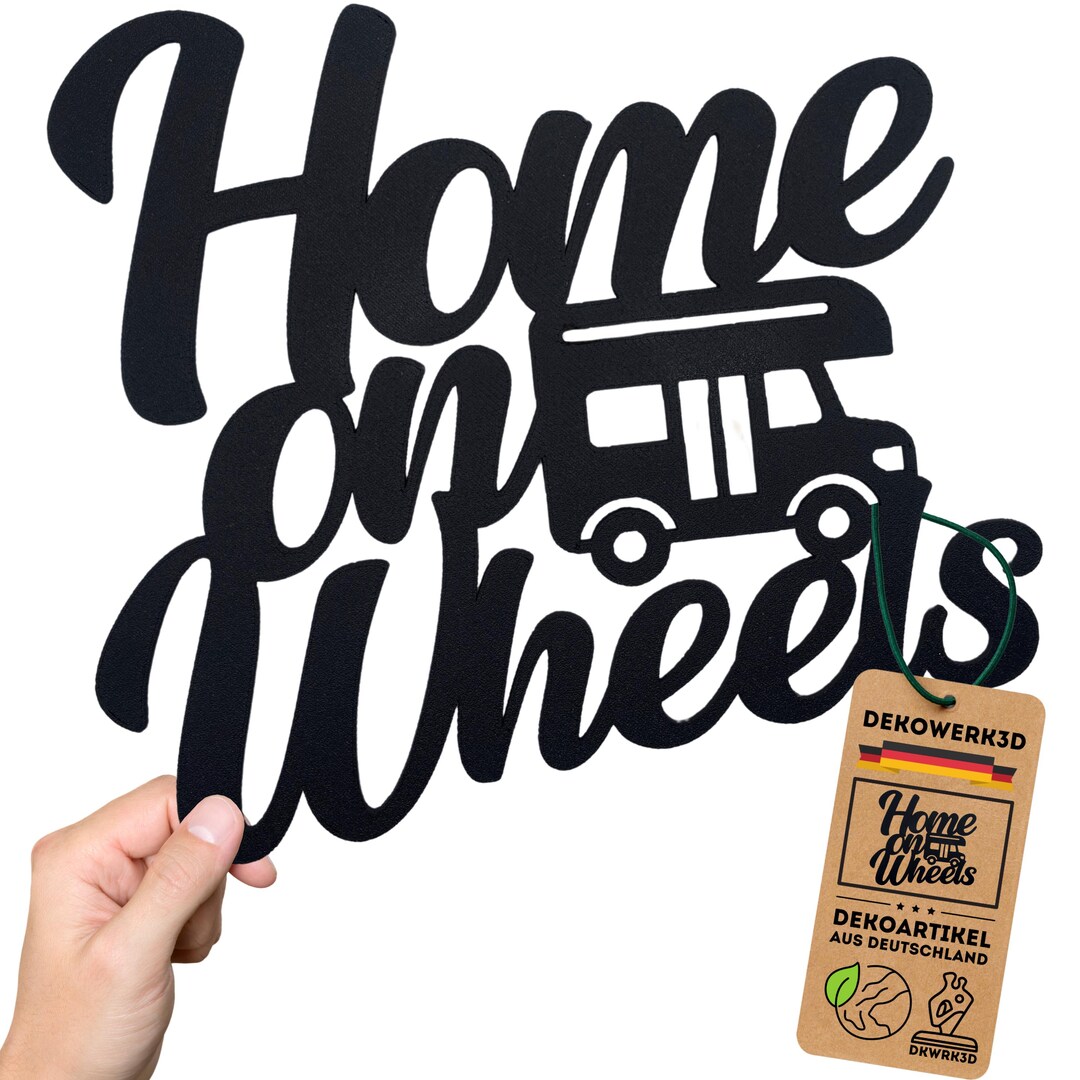 Home on Wheels Lettering - Motorhome Decoration Interior Sticker - Womo ...