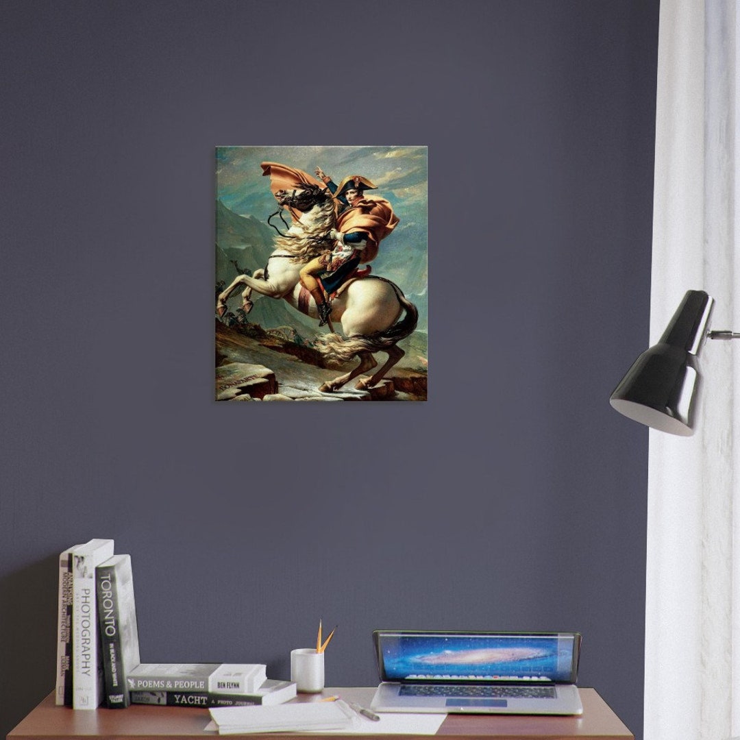 Art Print Bonaparte Crosses the Great St. Bernard Jacques - Etsy