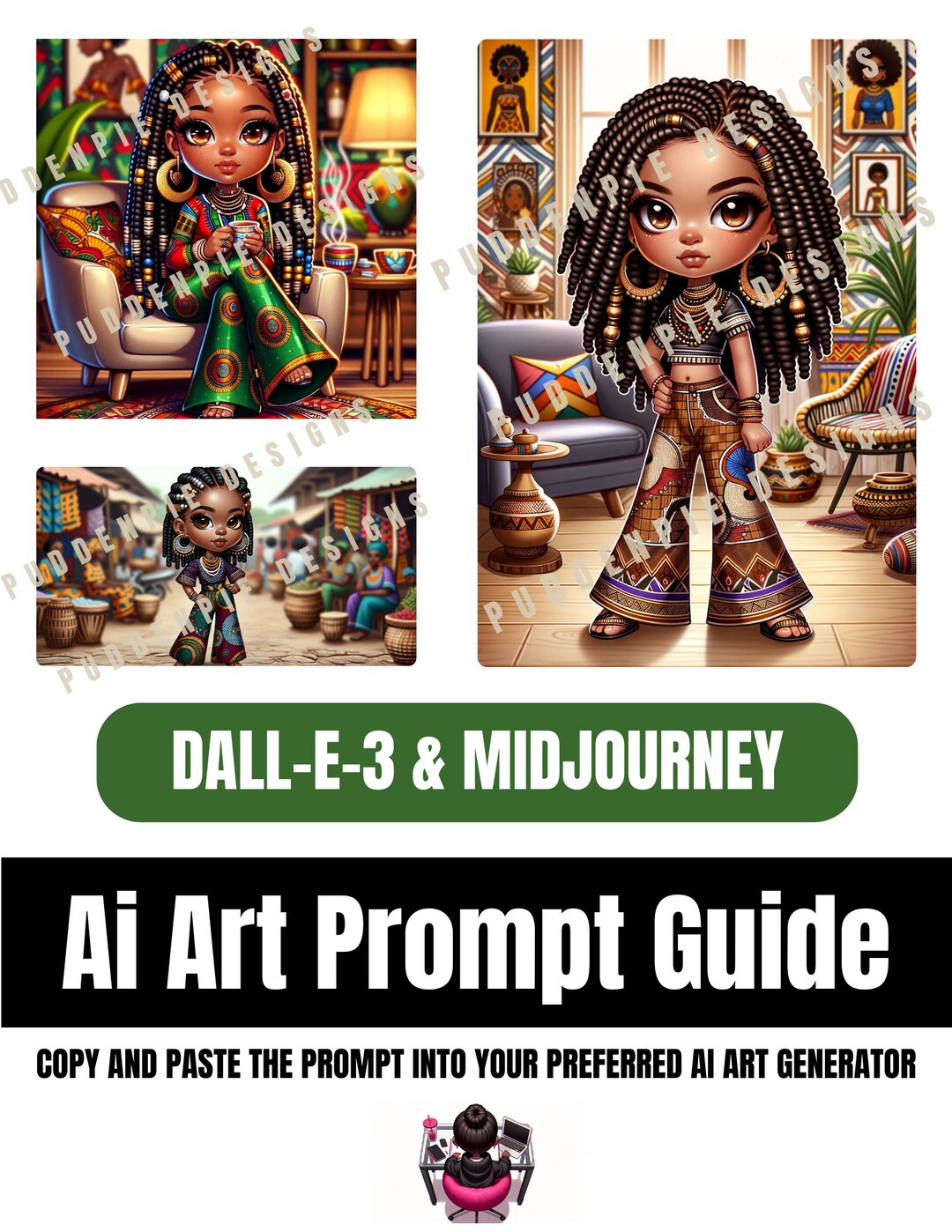 AI Prompt Guide-african Chic 3 Prompts - Etsy