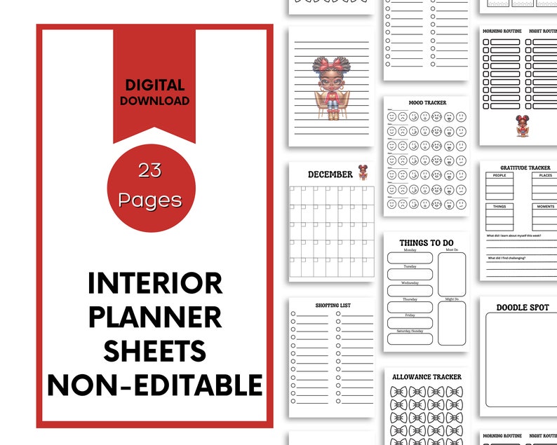 23 Interior Planner Pages - Etsy