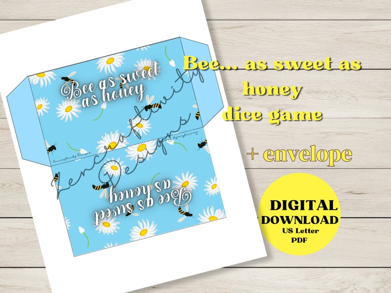 Bee... as Sweet as Honey Roll the Dice Game| Savings Challenge| US ...