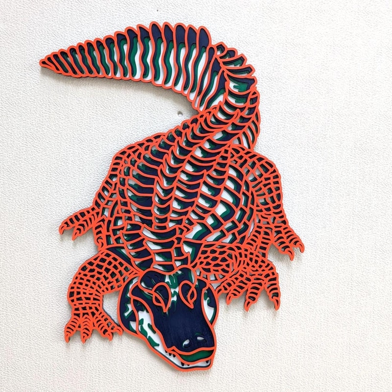 Gator 3d Wall Art - Etsy