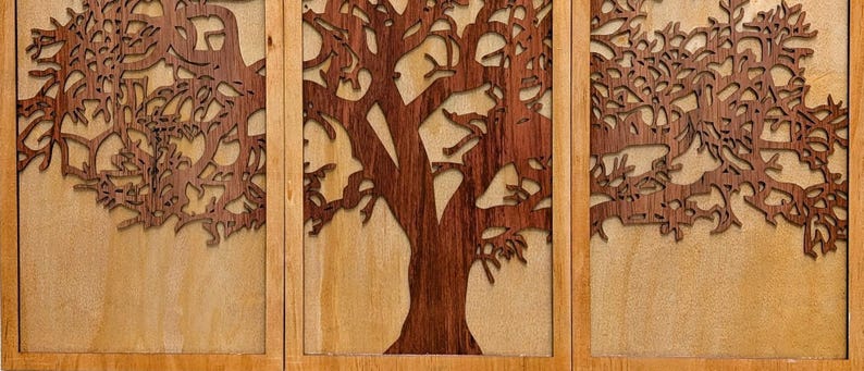 Tree of Life - Multi Layered Wood Wall Art - Etsy