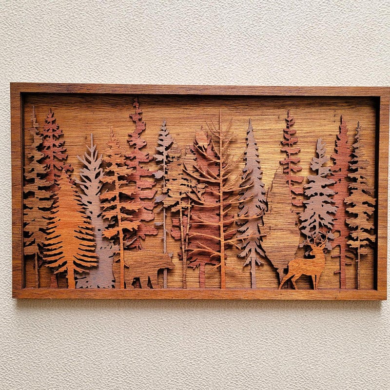 Layered Wood Art - Etsy