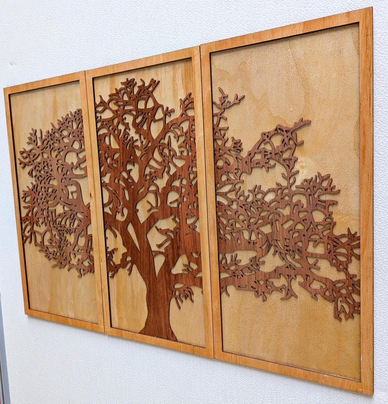 Tree of Life Multi Layered Wood Wall Art - Etsy
