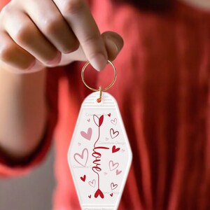 26 Valentine Keychain Svg Bundle,motel Keychain Svg,retro Valentine ...