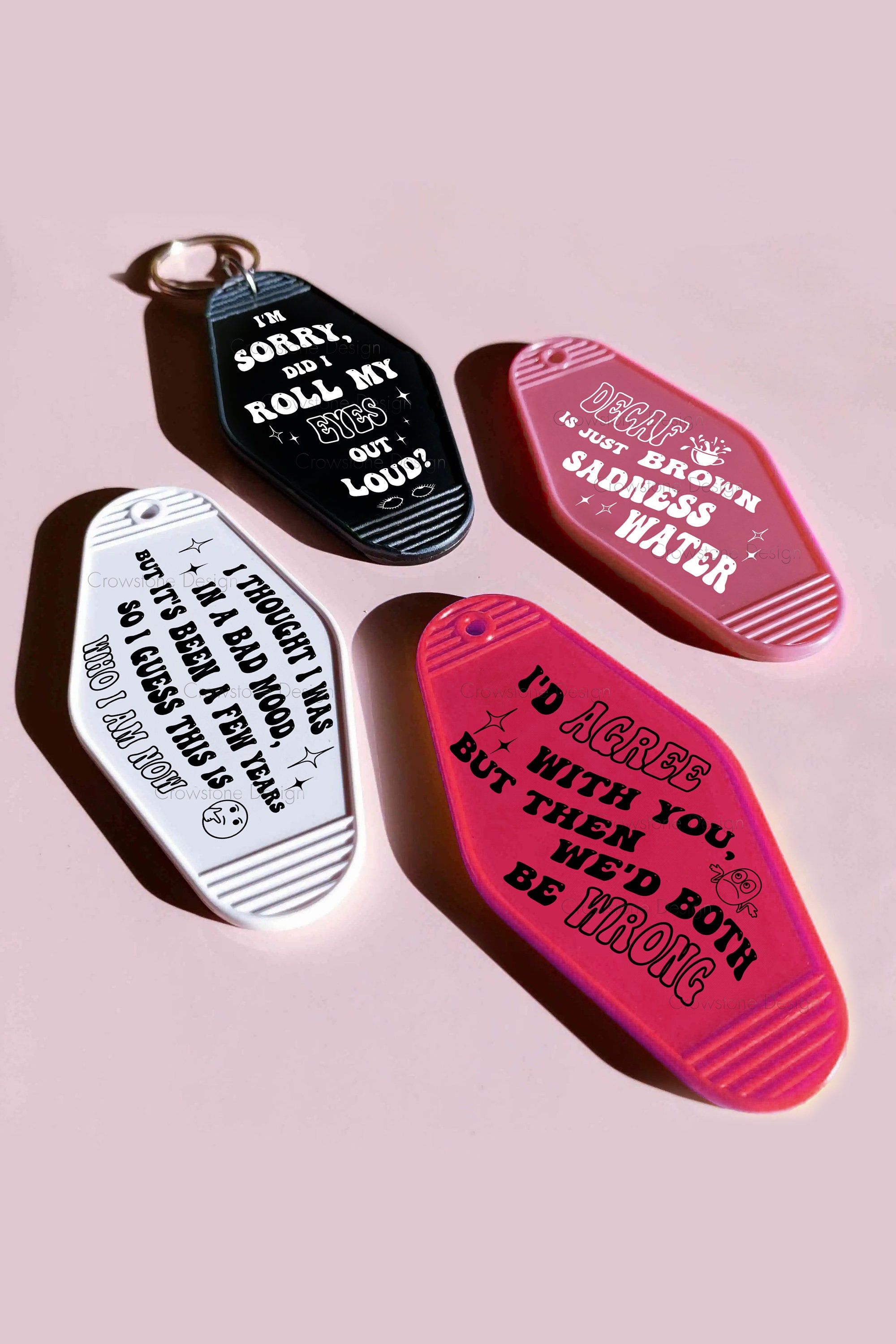 16 Snarky Funny Sarcastic Hotel Keychain SVG Bundle,motel Keychain Svg ...