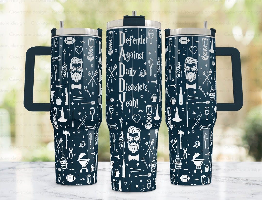 Fathers Day Daddy Tumbler Wrap SVG,40 Oz Stanley Tumbler Full Wrap ...