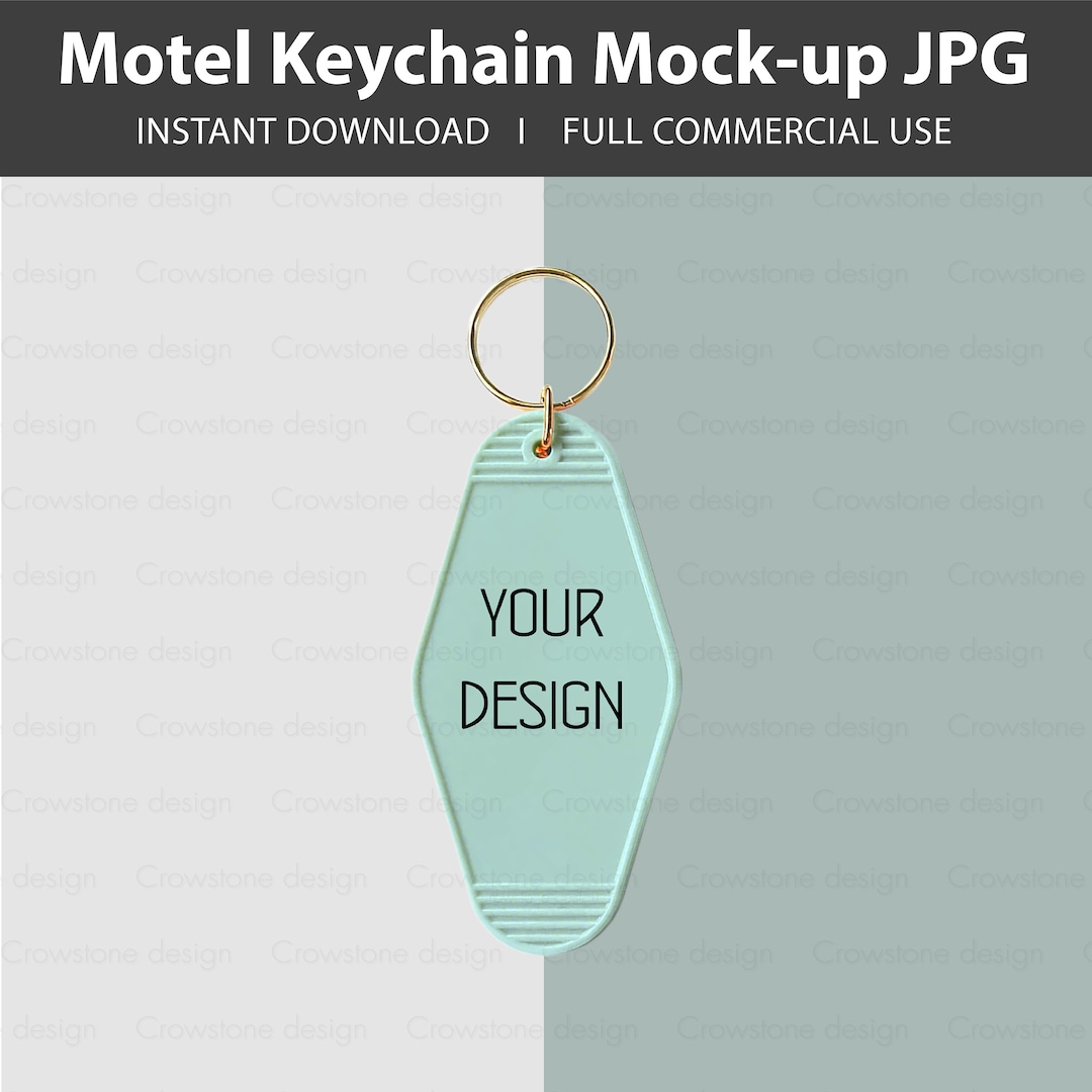 Vintage Motel Key Tag Mock Up, Commercial Use, Stylish Aesthetic Mockup ...