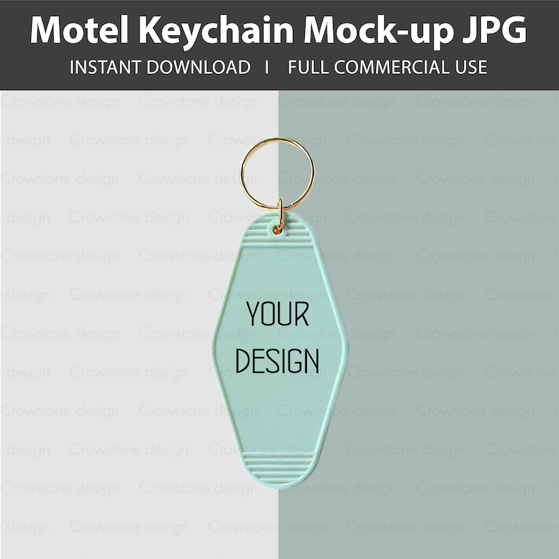 Vintage Motel Key Tag Mock Up, Commercial Use, Stylish Aesthetic Mockup ...
